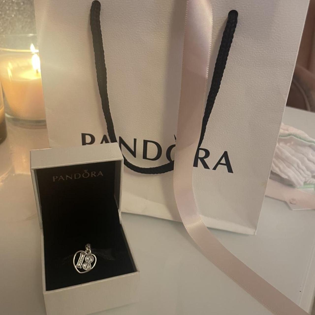 18 birthday Pandora charm, comes with bag and gift... - Depop