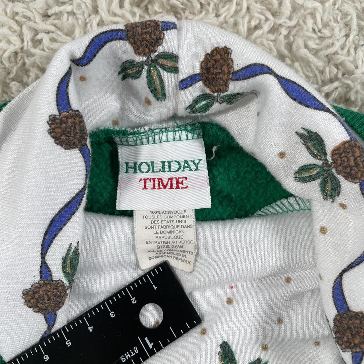 Vintage 80’s Holiday Time Santa Christmas Sweatshirt... - Depop