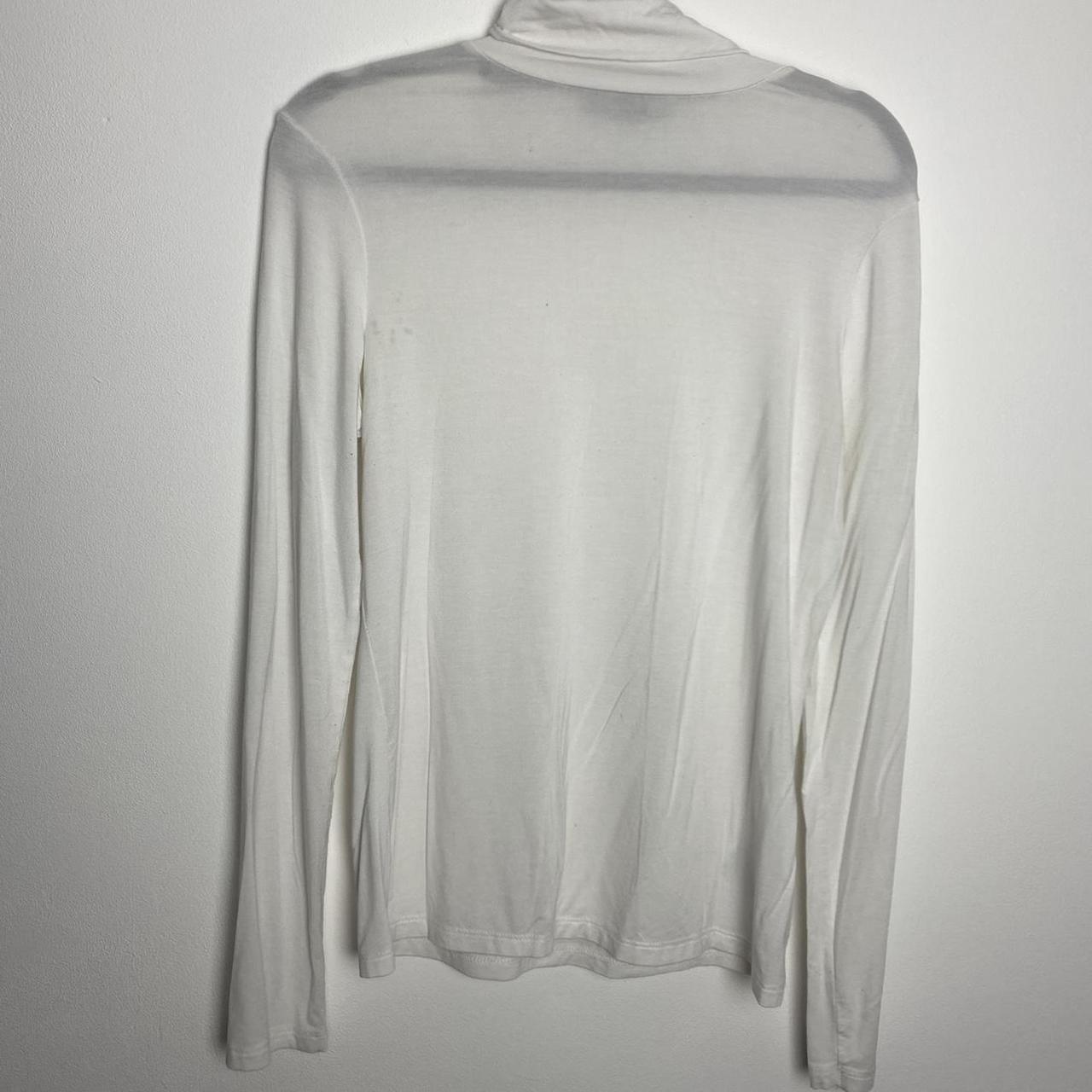 Primark white basic high neck top, very soft... - Depop