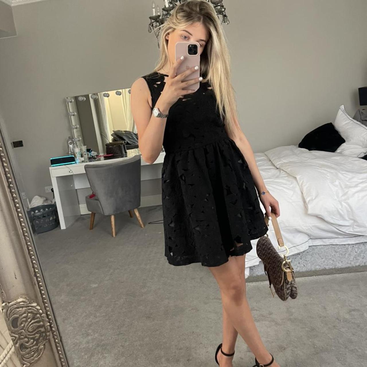 Missguided black skater dress🖤 Size 6 Worn a few... - Depop