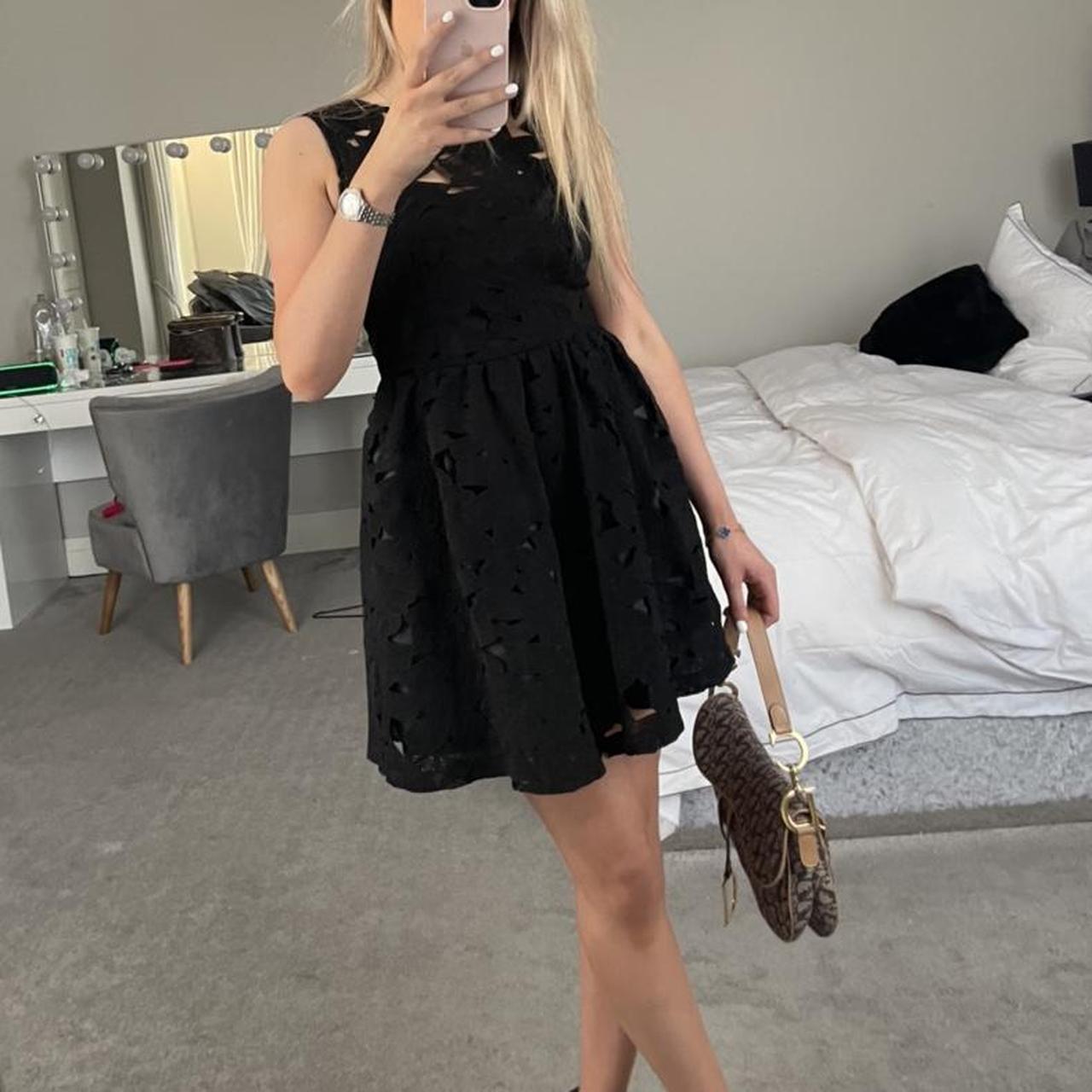 Missguided black skater dress🖤 Size 6 Worn a few... - Depop