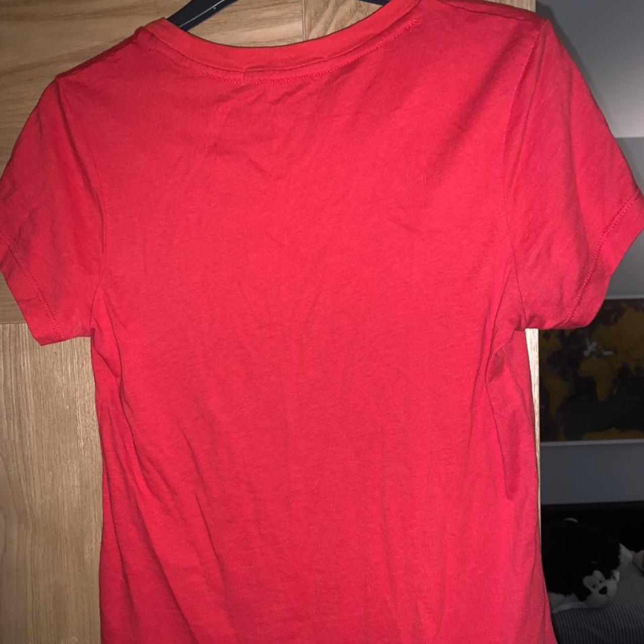 Calvin Klein red t-shirt Size small Worn... - Depop