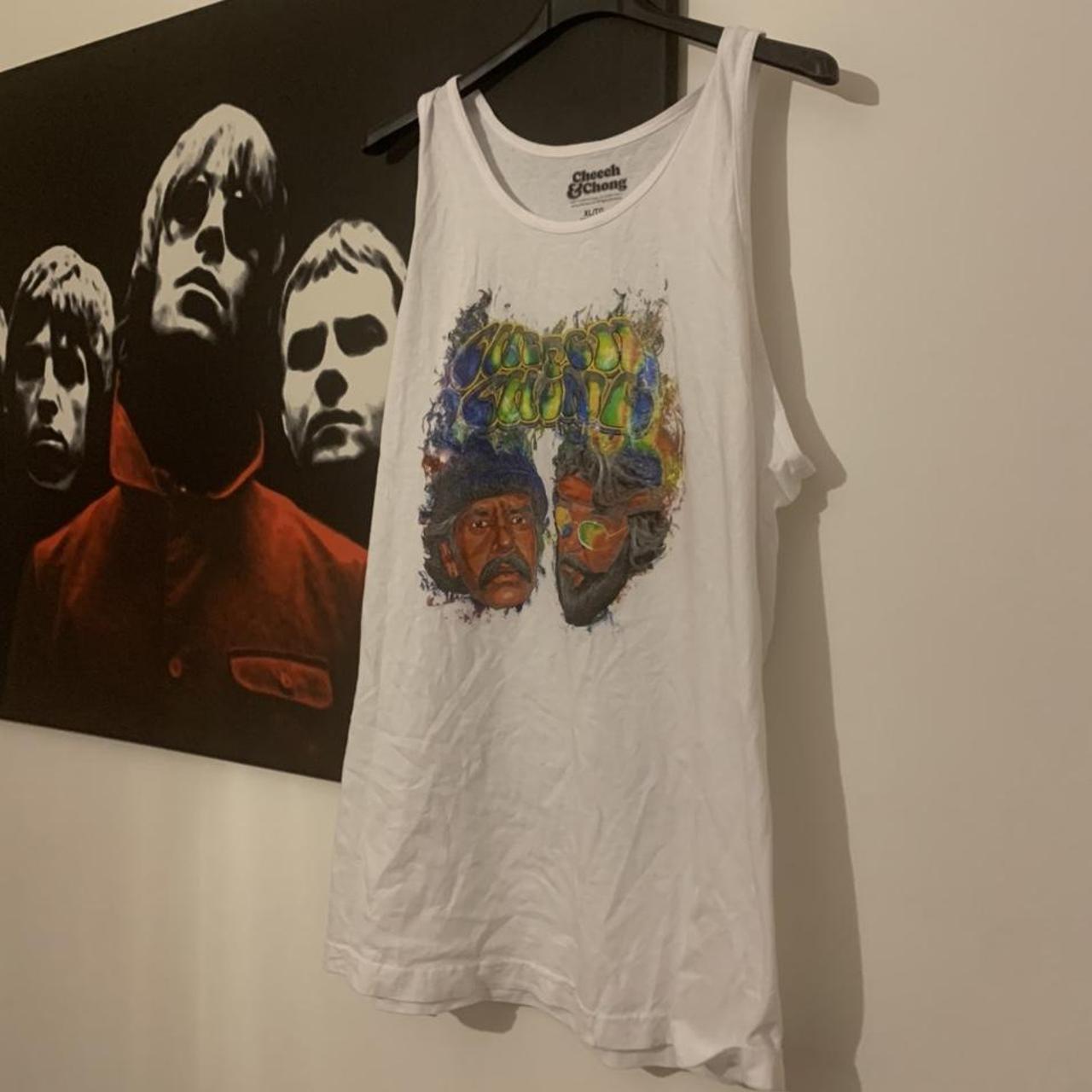 Amazing cheech and Chong vest , size XL , oversized... - Depop