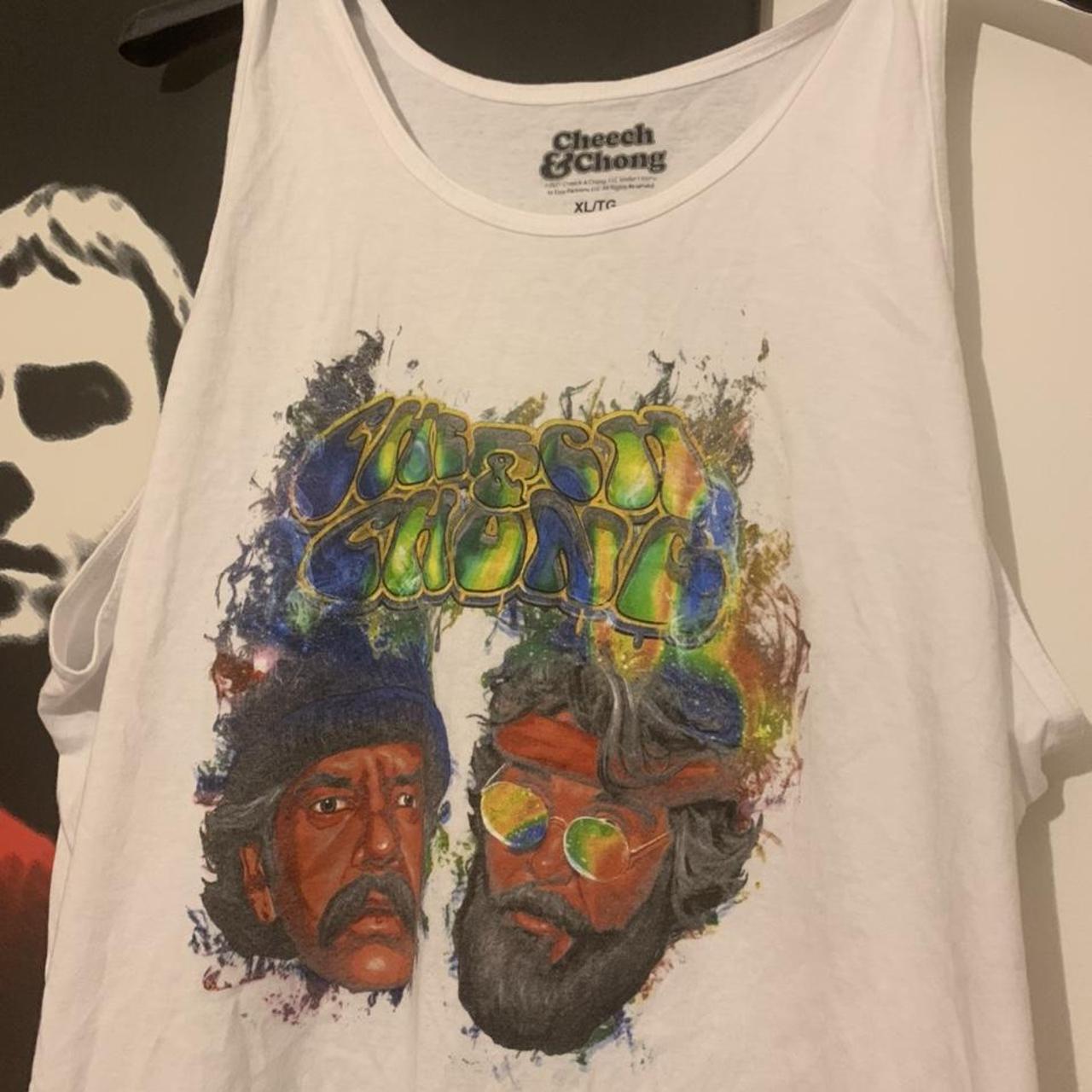 Amazing cheech and Chong vest , size XL , oversized... - Depop