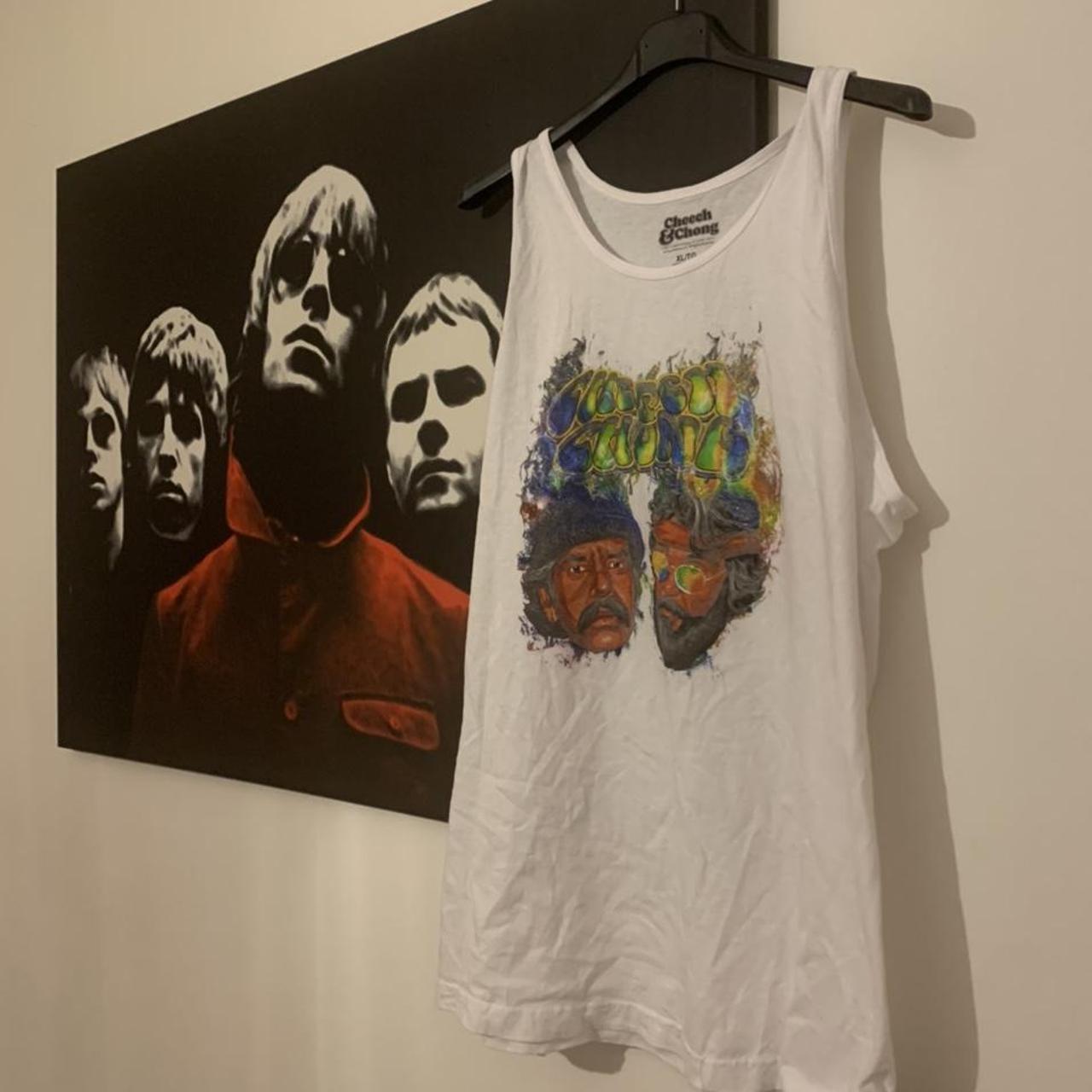 Amazing cheech and Chong vest , size XL , oversized... - Depop