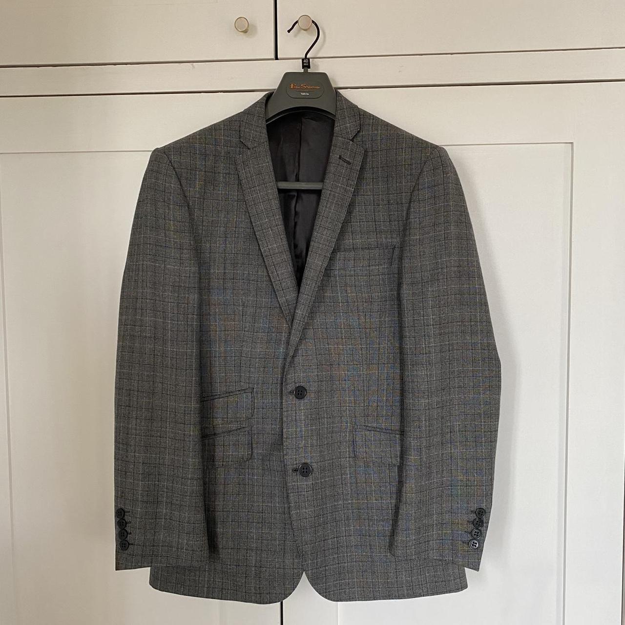 Grey checkered Ben Sherman suit • Worn once, great... - Depop