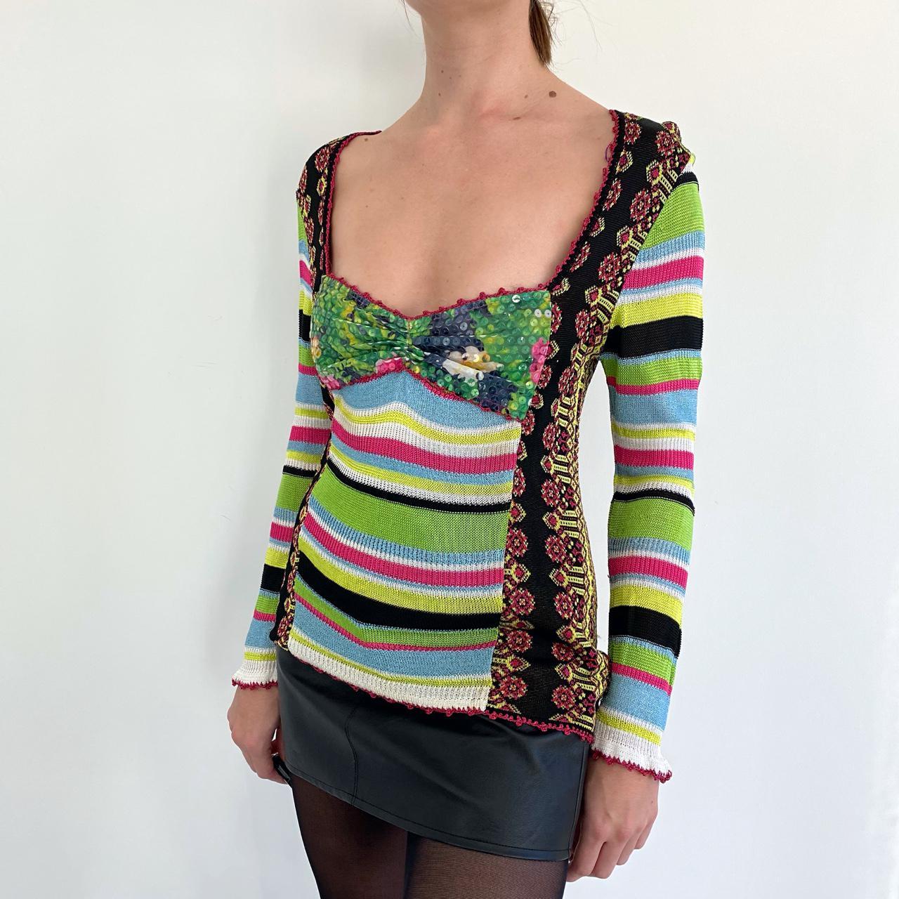 Rare vintage Christian Lacroix bazar long sleeve... | Depop