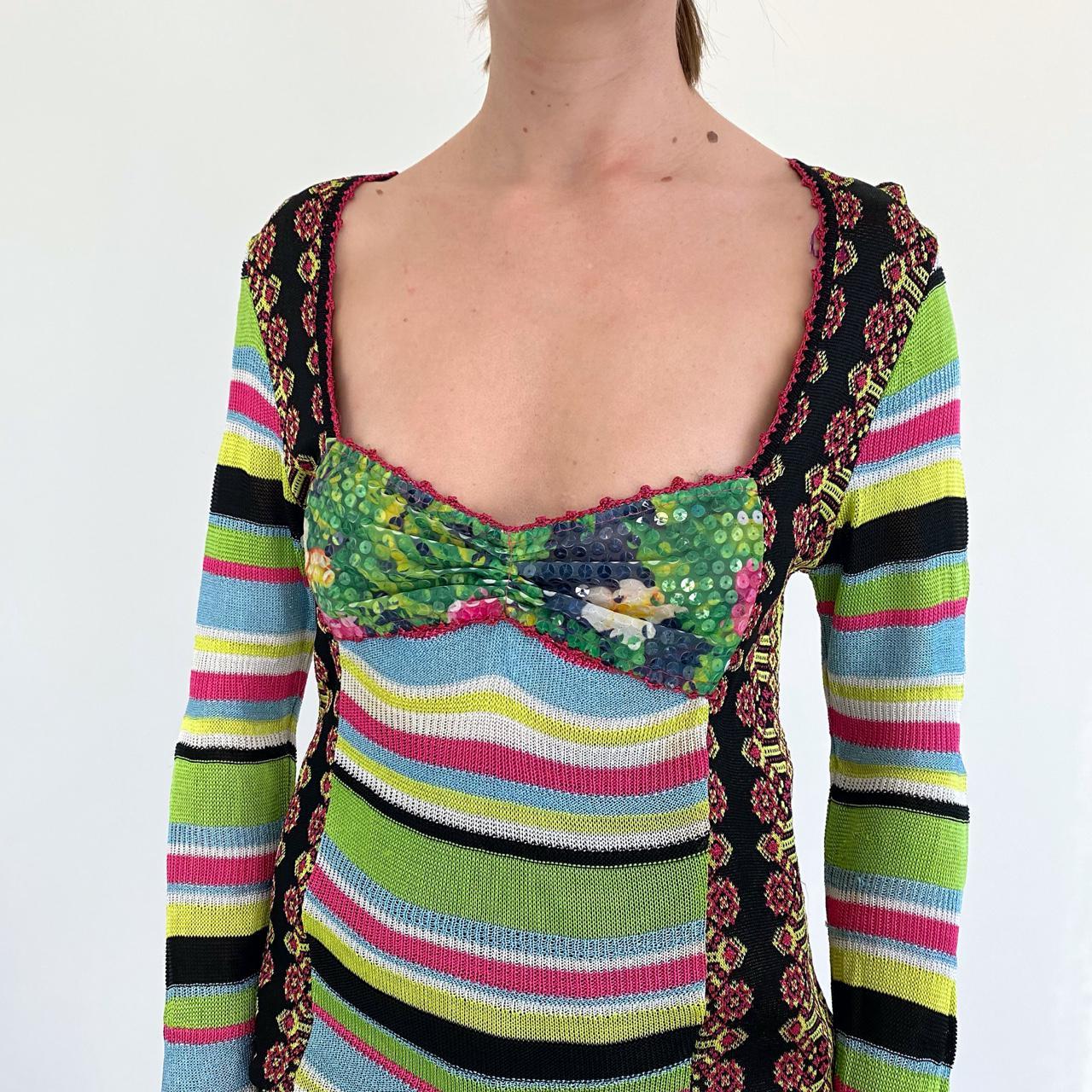 Rare vintage Christian Lacroix bazar long sleeve... | Depop