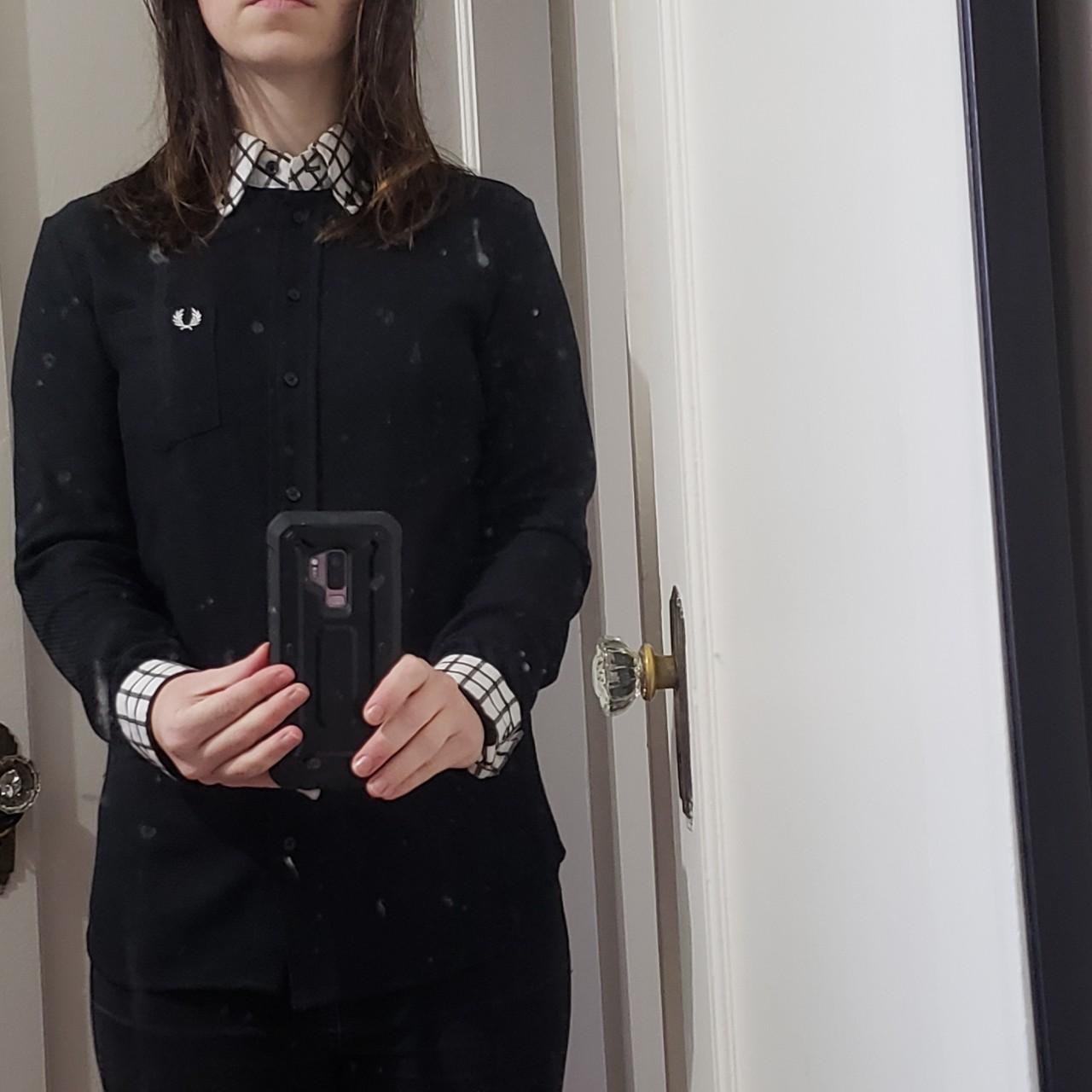 Fred Perry Window Pane shirt UK 8/ D 34/ EUR 36/ US... | Depop