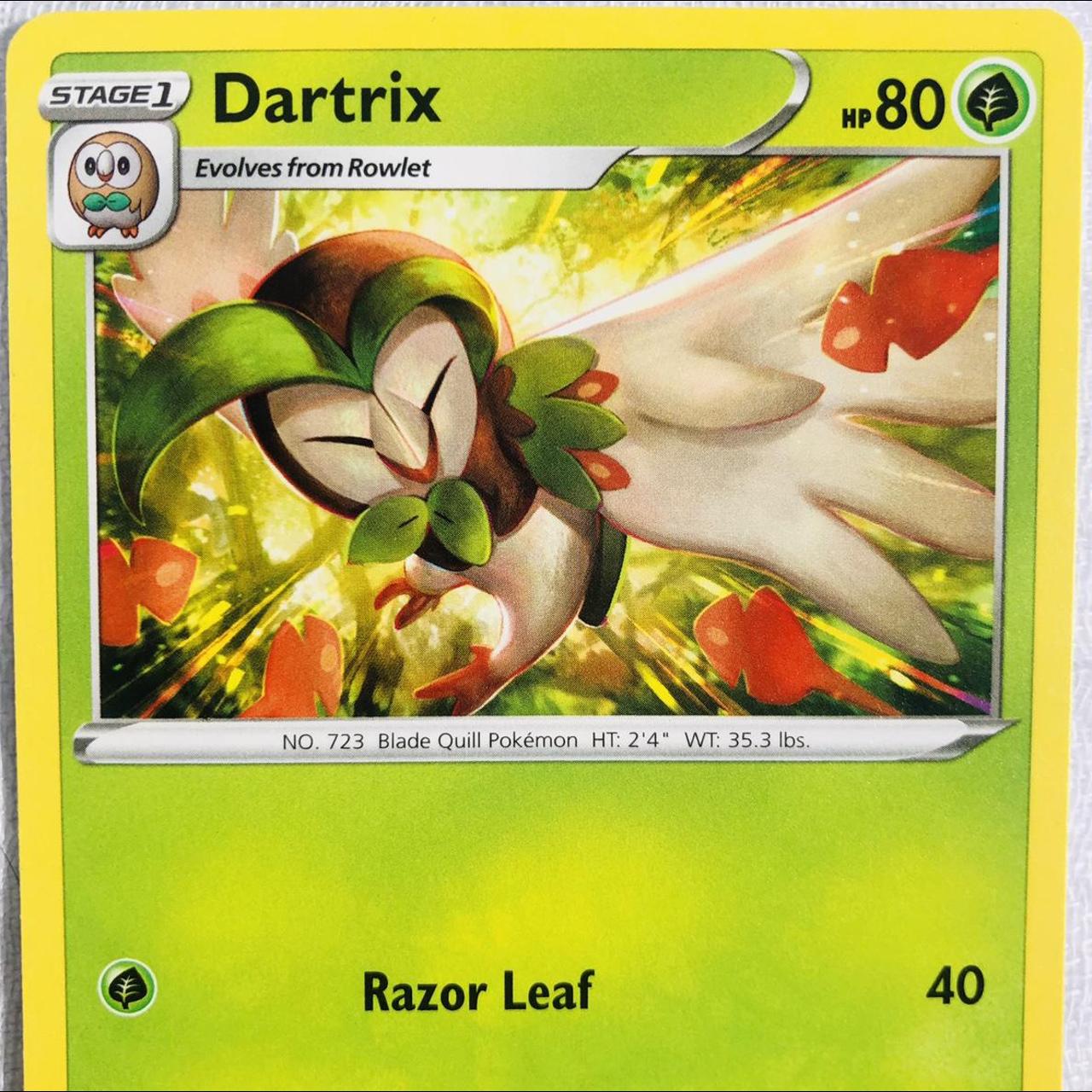 Dartrix 007/072 Pokemon TCG Sword and Shield Shining... - Depop