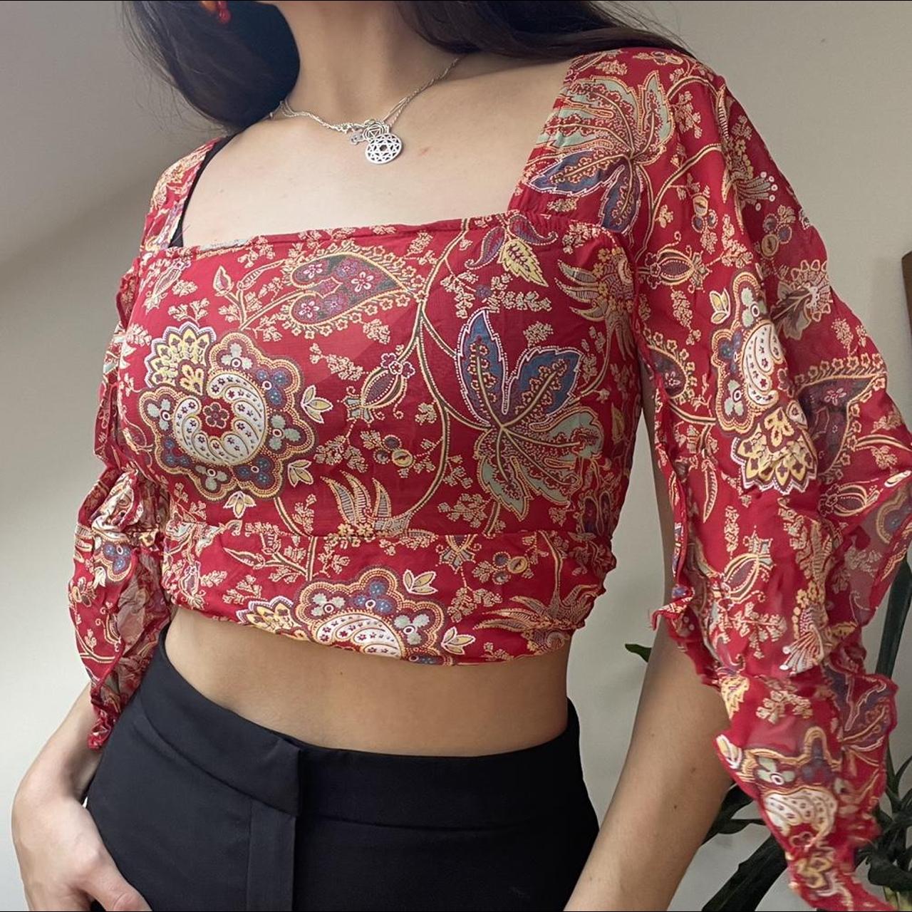 Beautiful fairy core top Flare open sleeves, off... - Depop