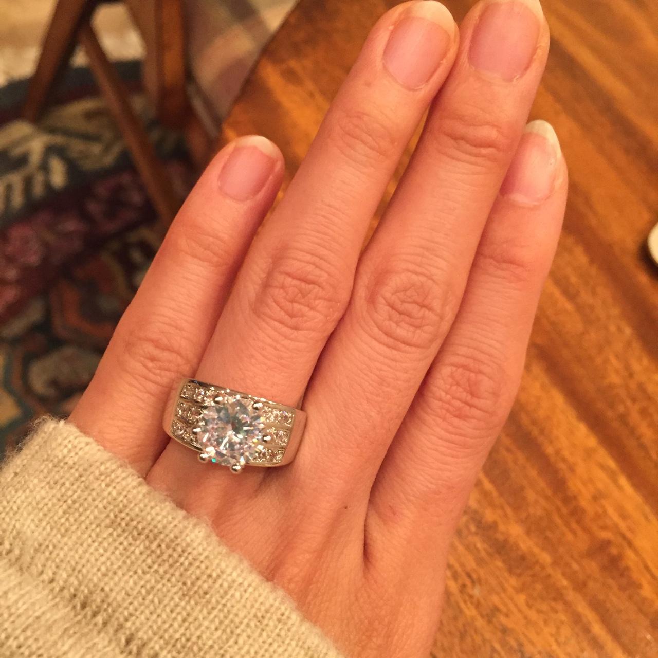 S925 stamps propose ring #Silver #gold #jewely... - Depop