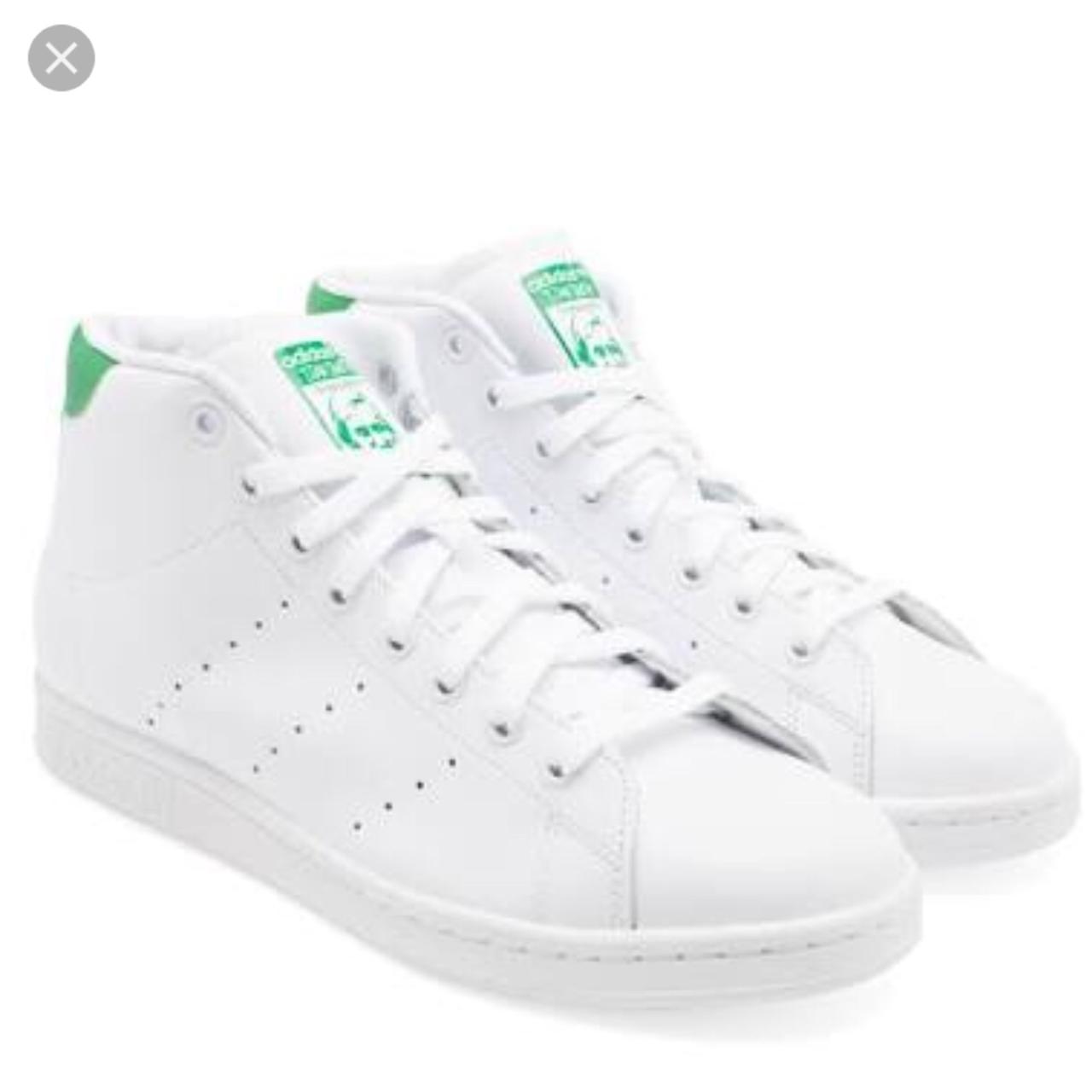🐲🌵🥒ADIDAS SHOES 🥑🎾☘️ 🎾Stan Smith high tops 🎾be worn... - Depop