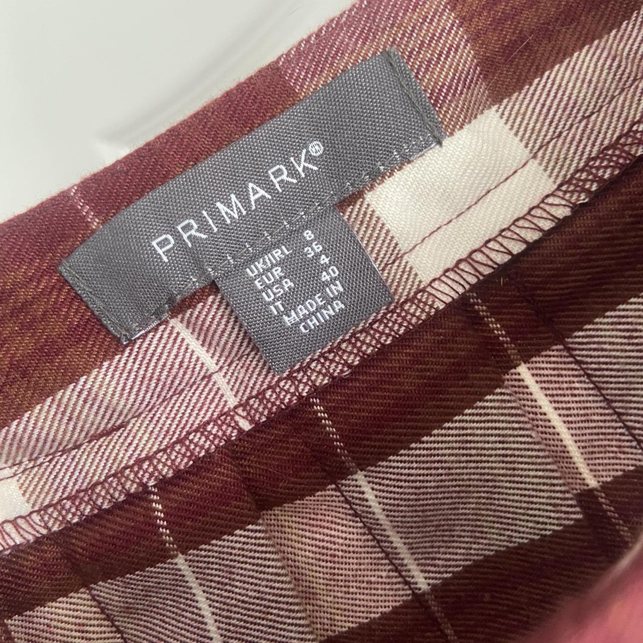 Red plaid pleated mini skirt Size 8 Been worn a... - Depop