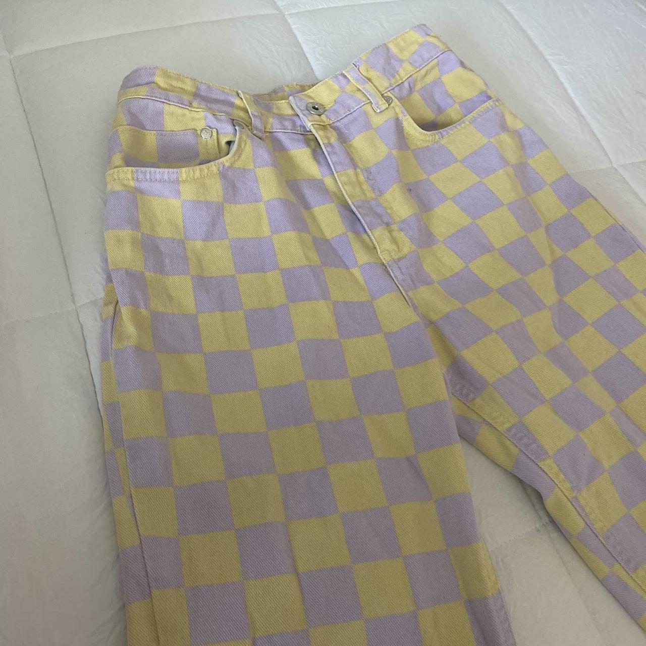 the ragged priest checkerboard jeans only worn a... | Depop
