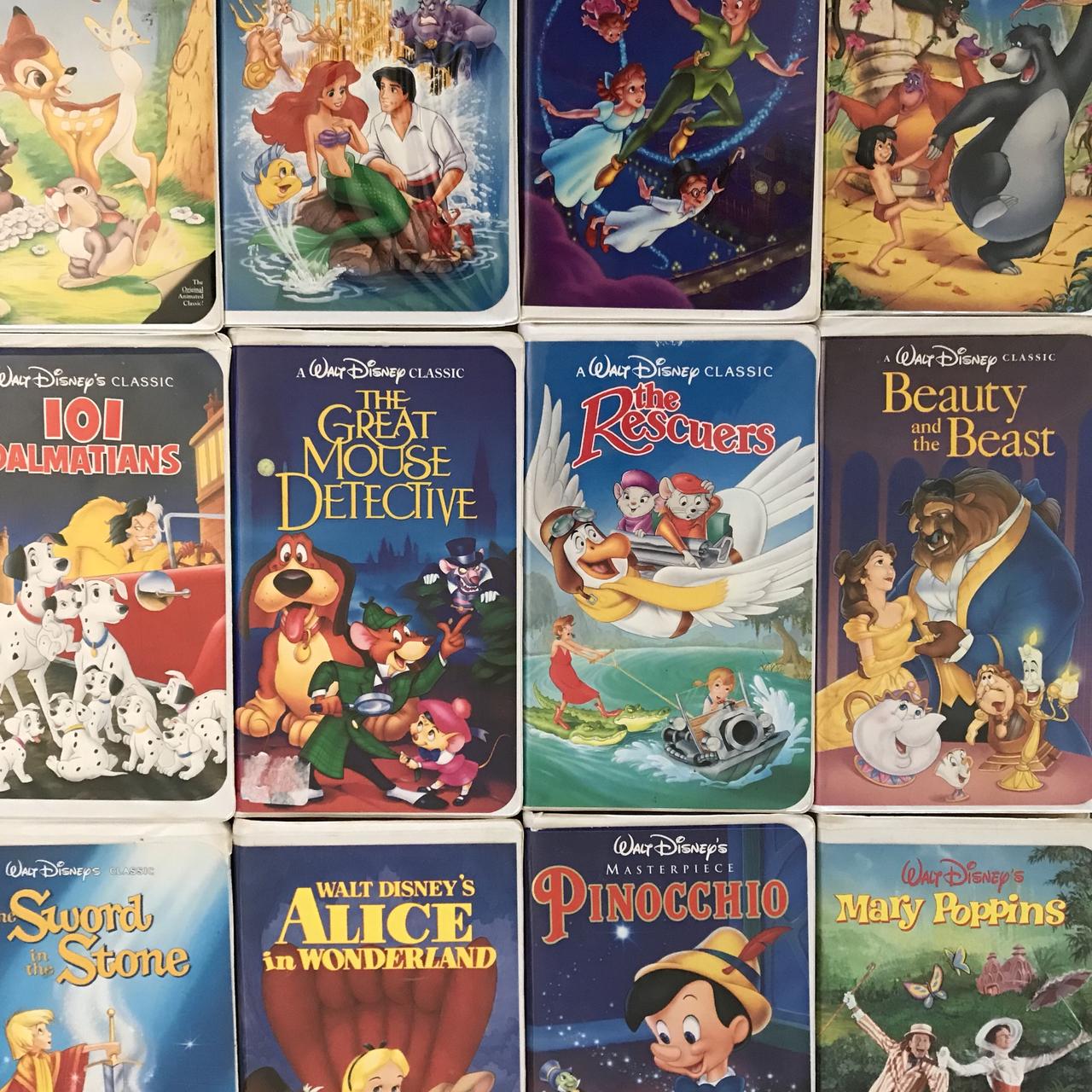 The 20 original animated VHS Tapes Disney Black... - Depop