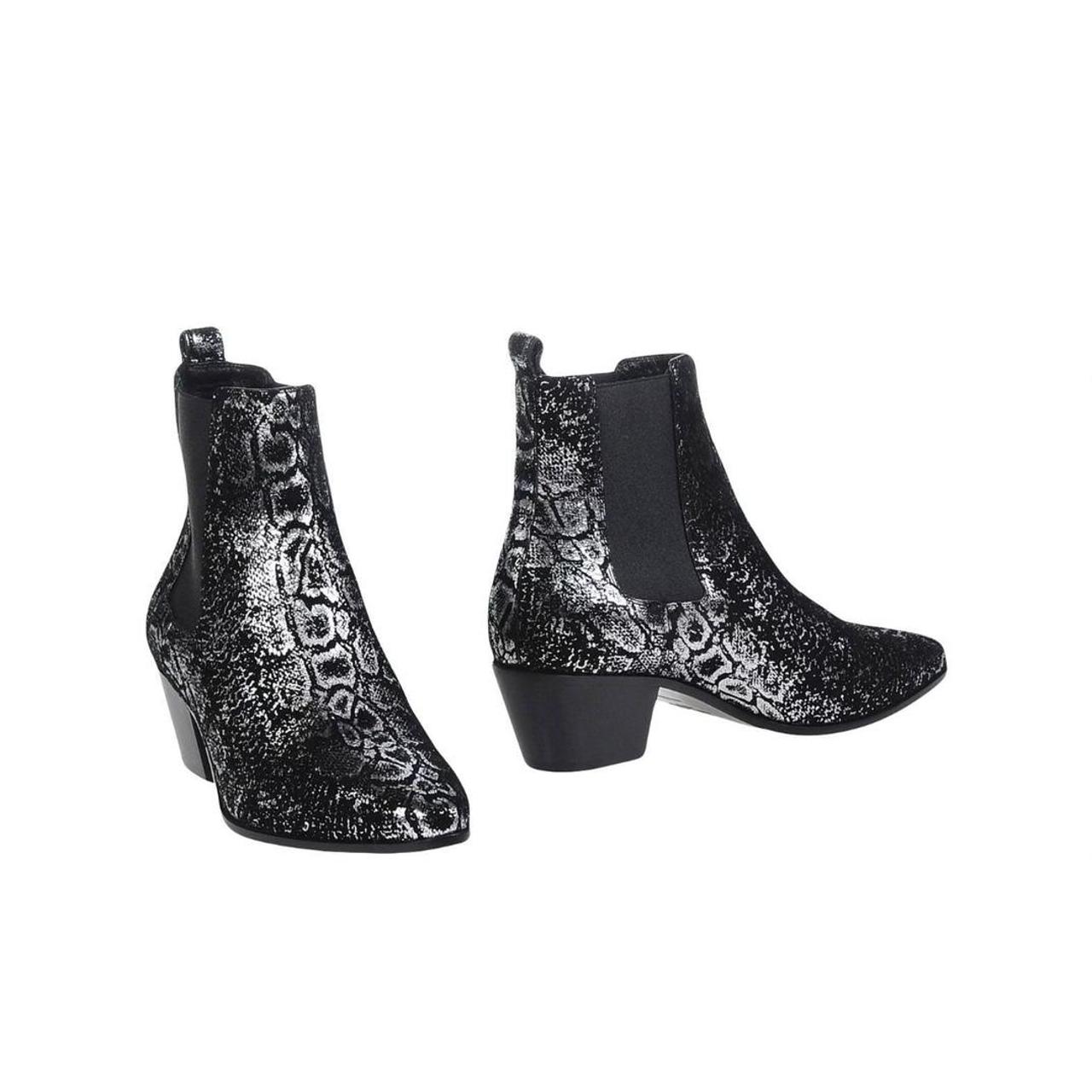 Saint laurent glitter boots Size 35 WORN COMES... - Depop