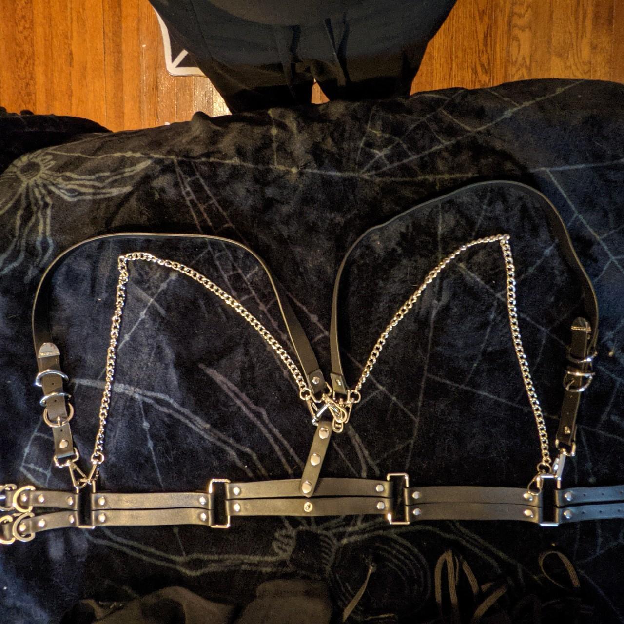 Brand New never worn Killstar belt/harness one size... - Depop