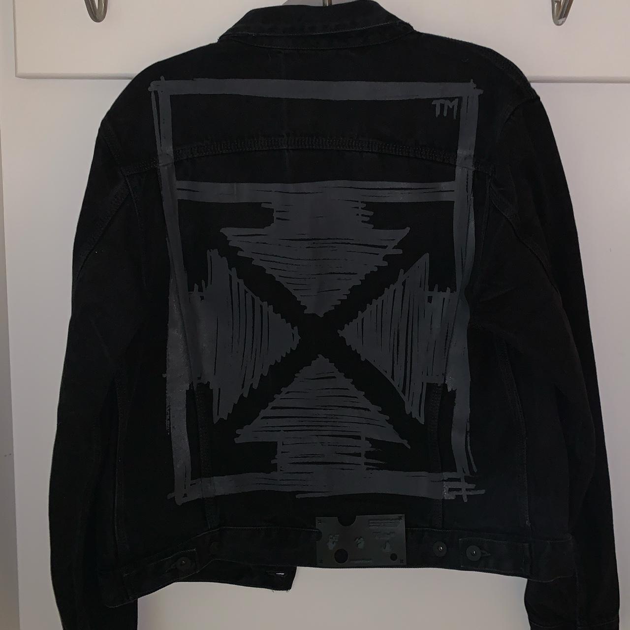 Off - White Negative Marker Arrows Denim... - Depop