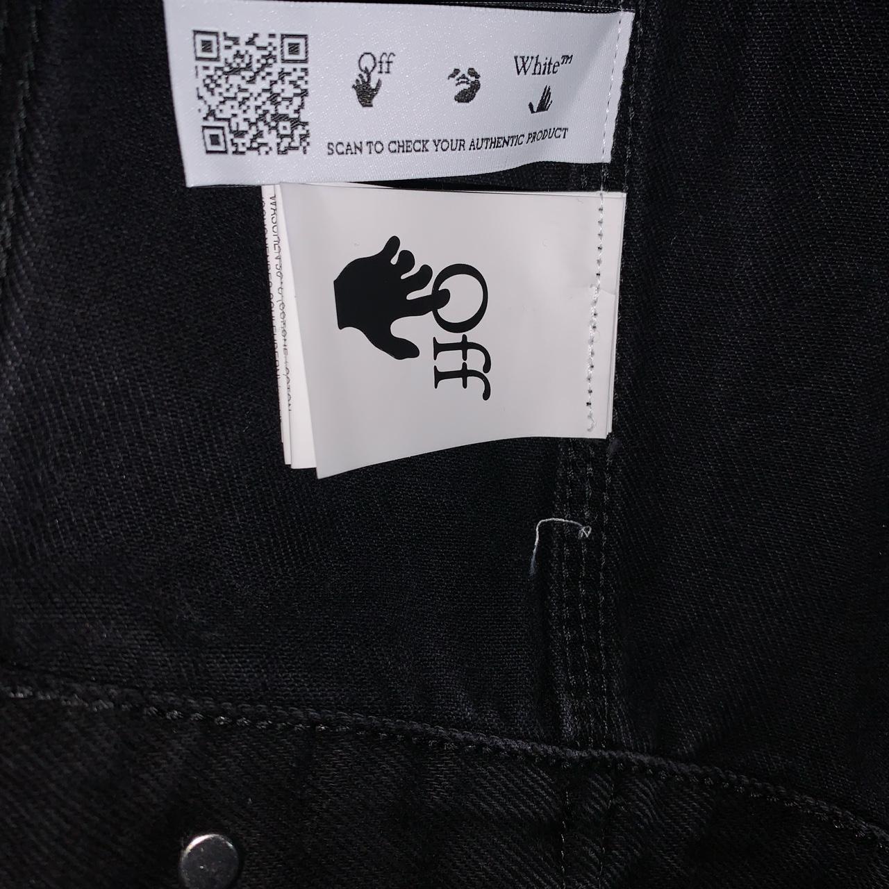 Off - White Negative Marker Arrows Denim... - Depop