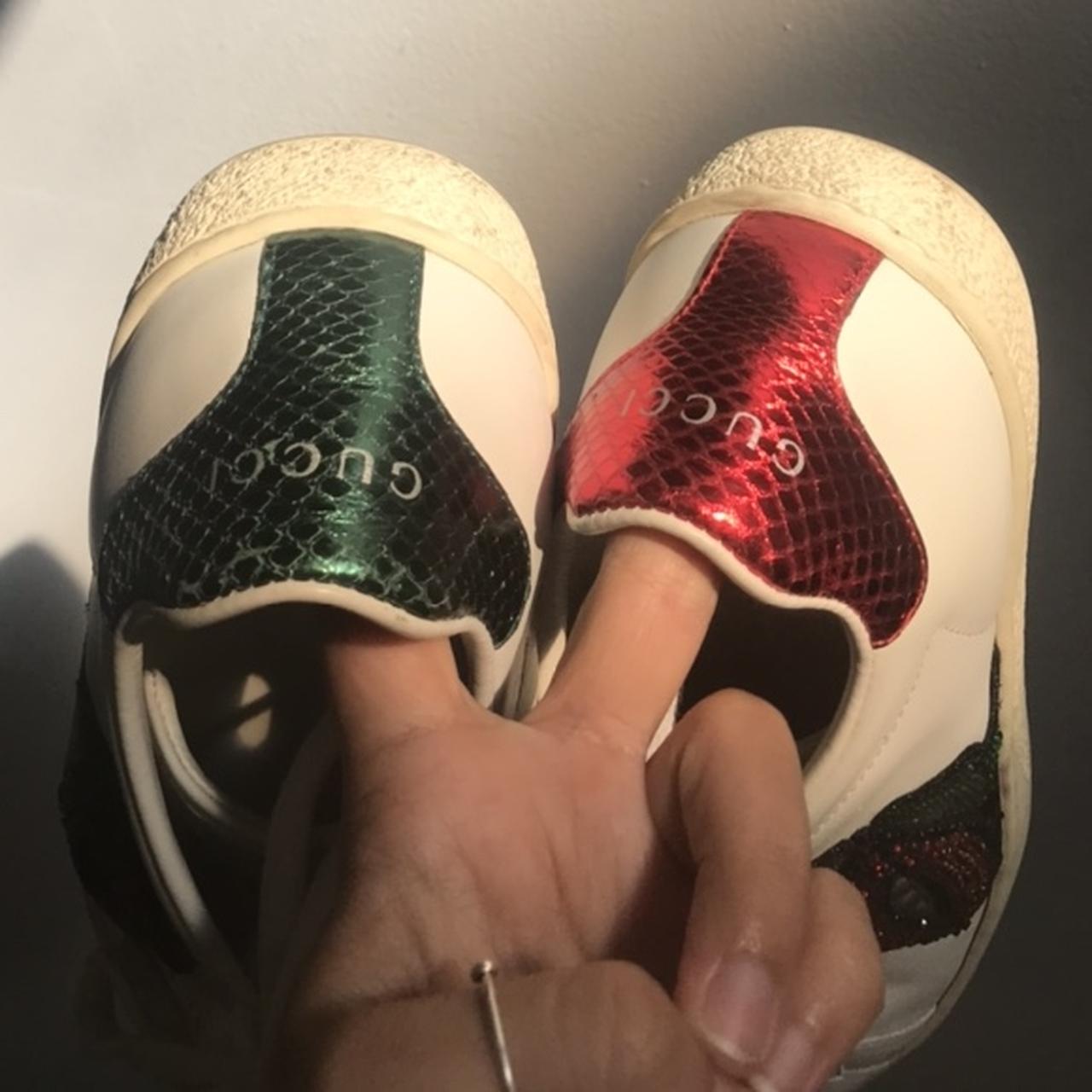 👄 AUTHENTIC GUCCI ACE LIP SNEAKERS! 👄 I haven’t worn... - Depop