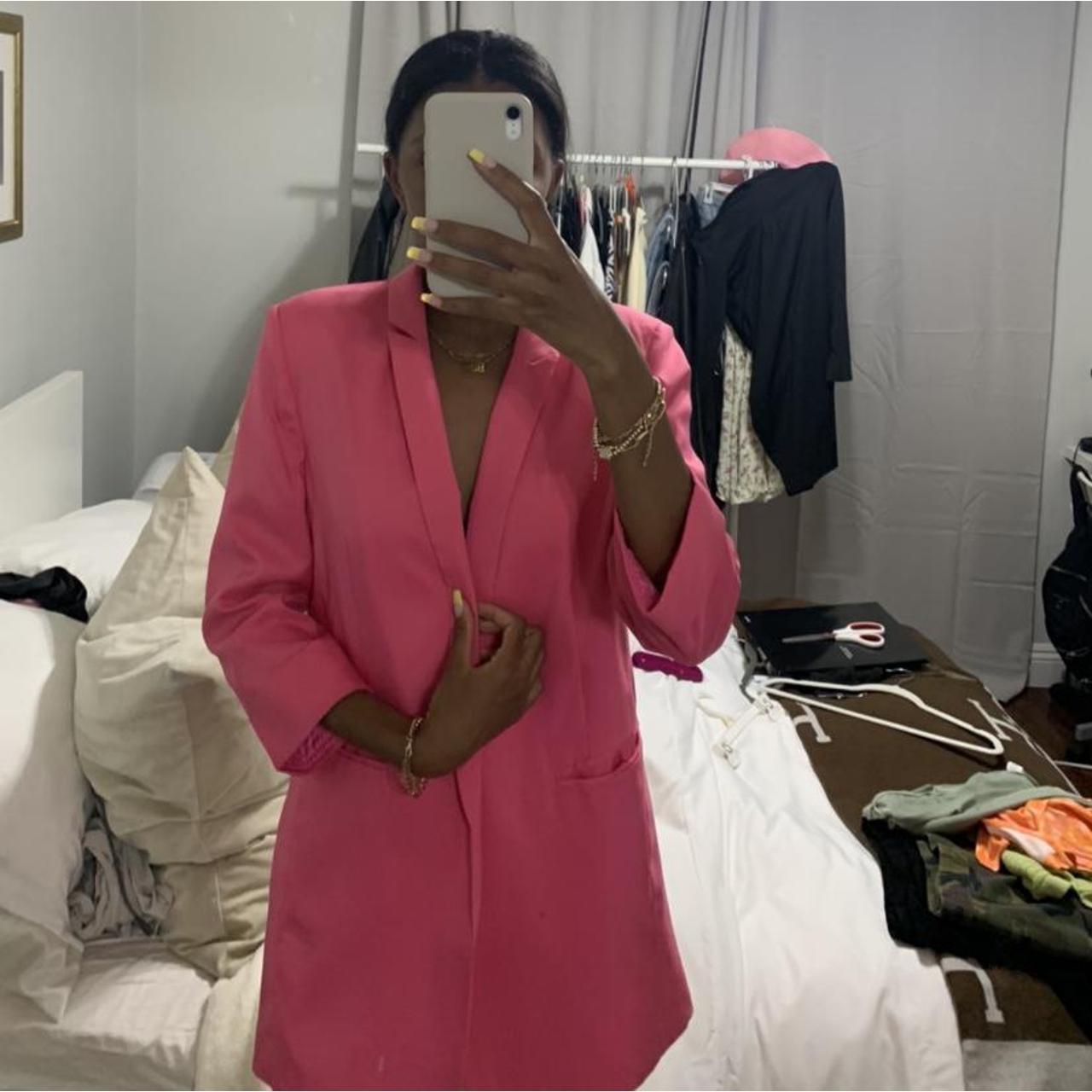 missguided pink blazer. so so cute and never worn... - Depop