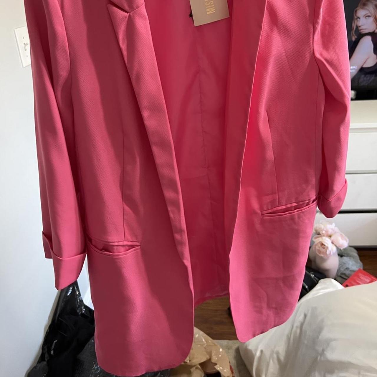 missguided pink blazer. so so cute and never worn... - Depop