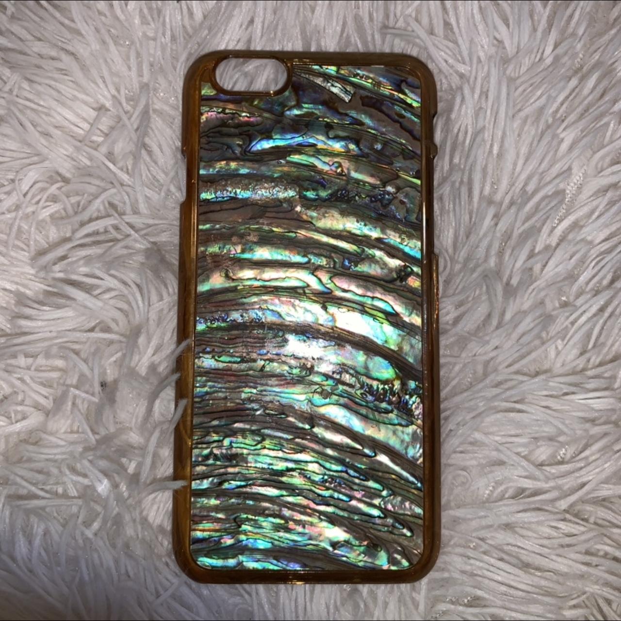 Super pretty abalone shell phone case. Fits iPhone 6... - Depop