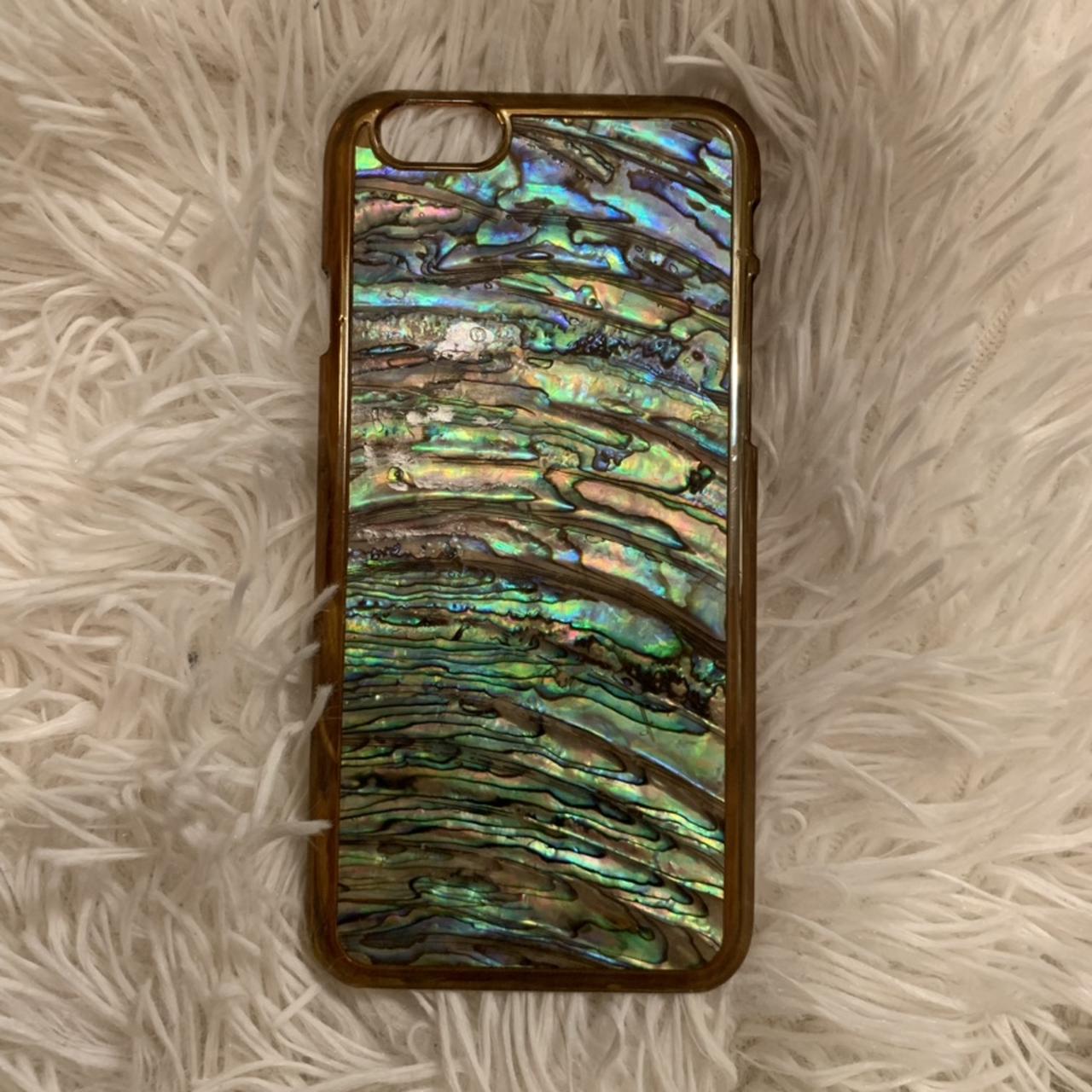 Super pretty abalone shell phone case. Fits iPhone 6... - Depop