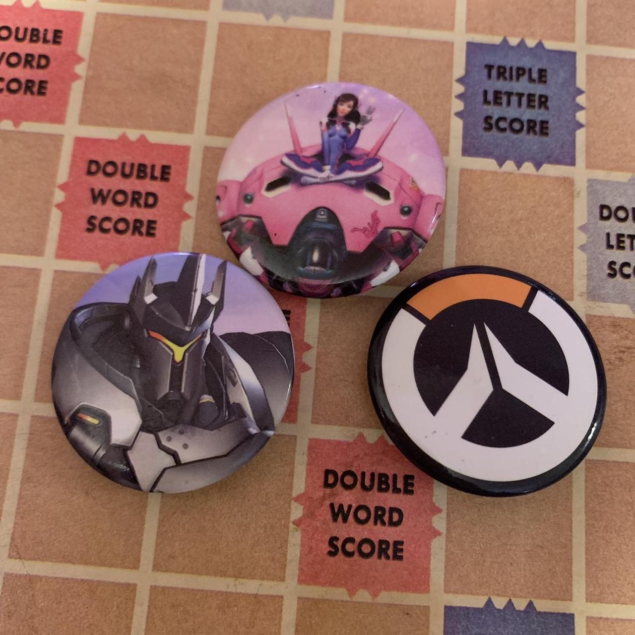 overwatch button lot! $2 each! message me & let me... - Depop