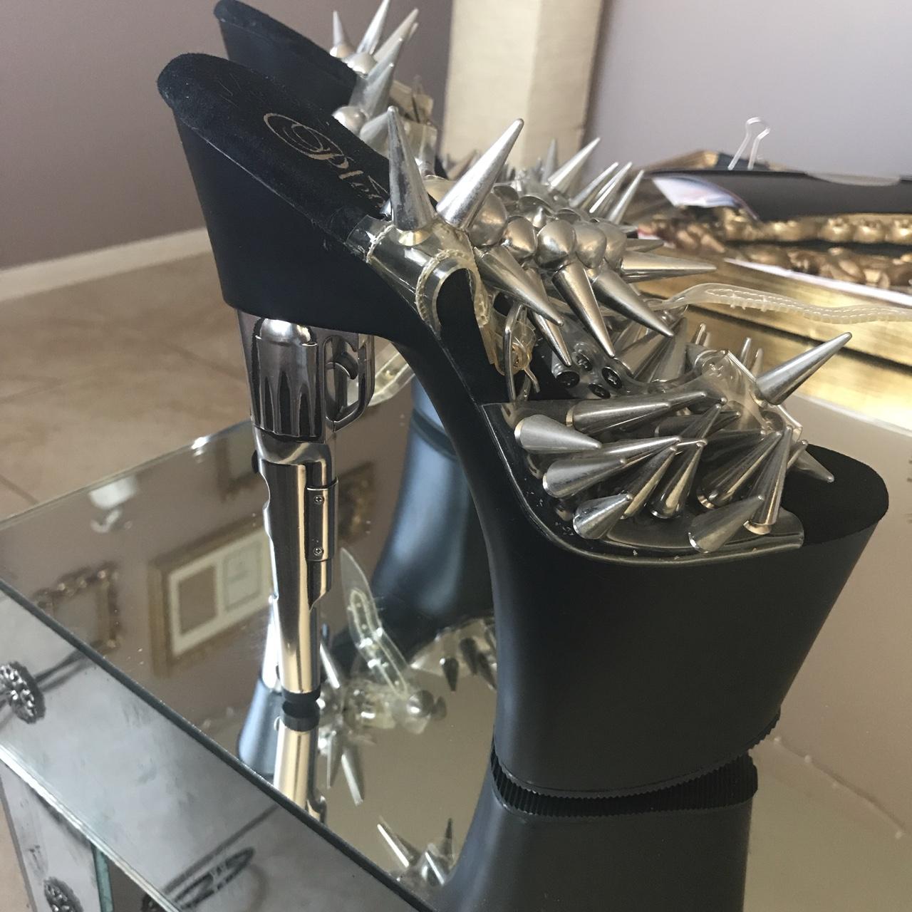 BadASS platform heels custom made with a gun heel... | Depop