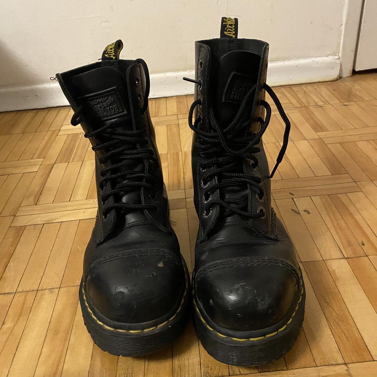 platform steel toe doc marten boots 💫 ☆ super cute... | Depop