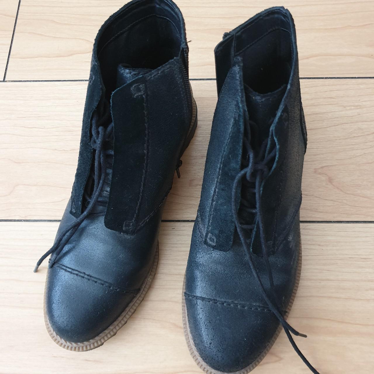 CLARKS Somerset black boots in UK size 4 1/2. Only... - Depop