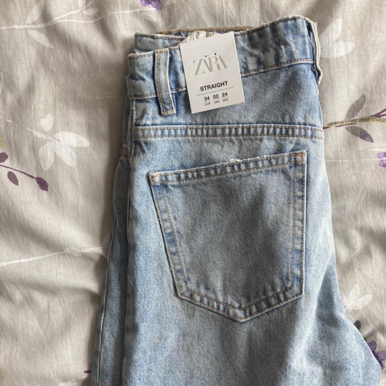 Zara denim jeans Hi rise ankle length lovely jeans... - Depop