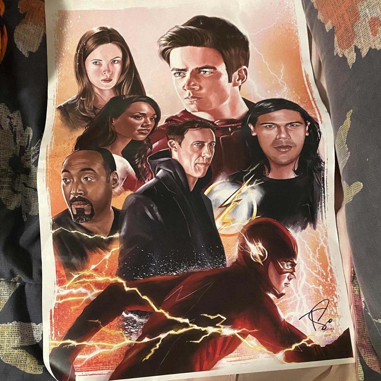 Flash fan art poster -A bit bent But over all it’s... - Depop
