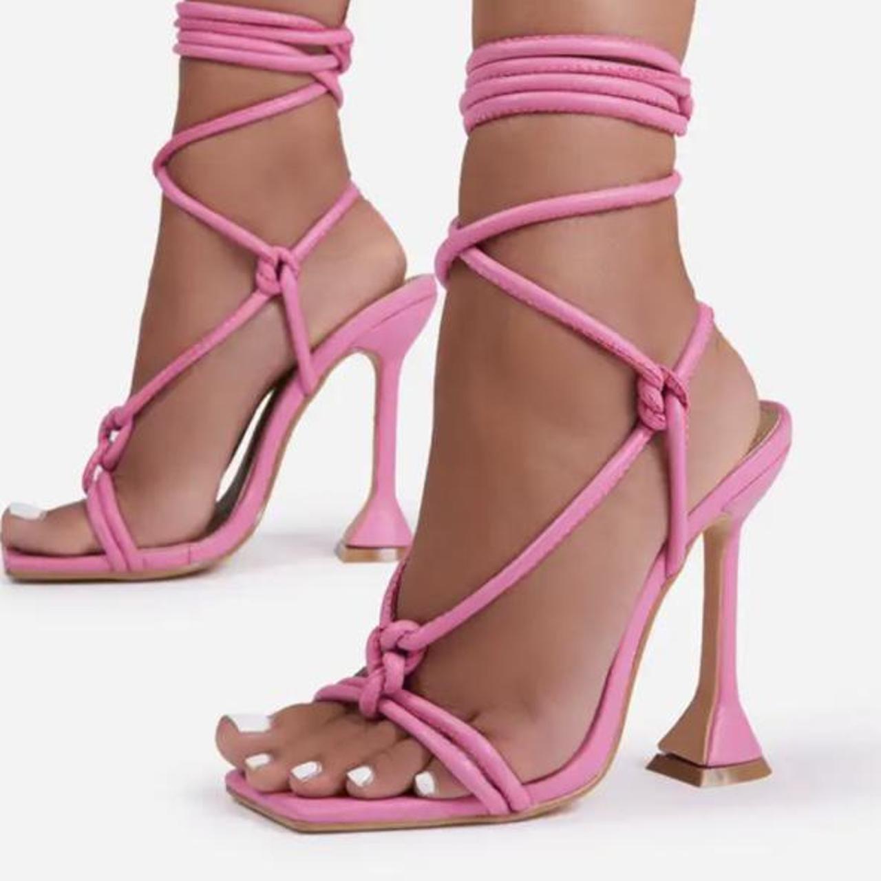 Selling these pink EGO heels in size 6 too big for... - Depop