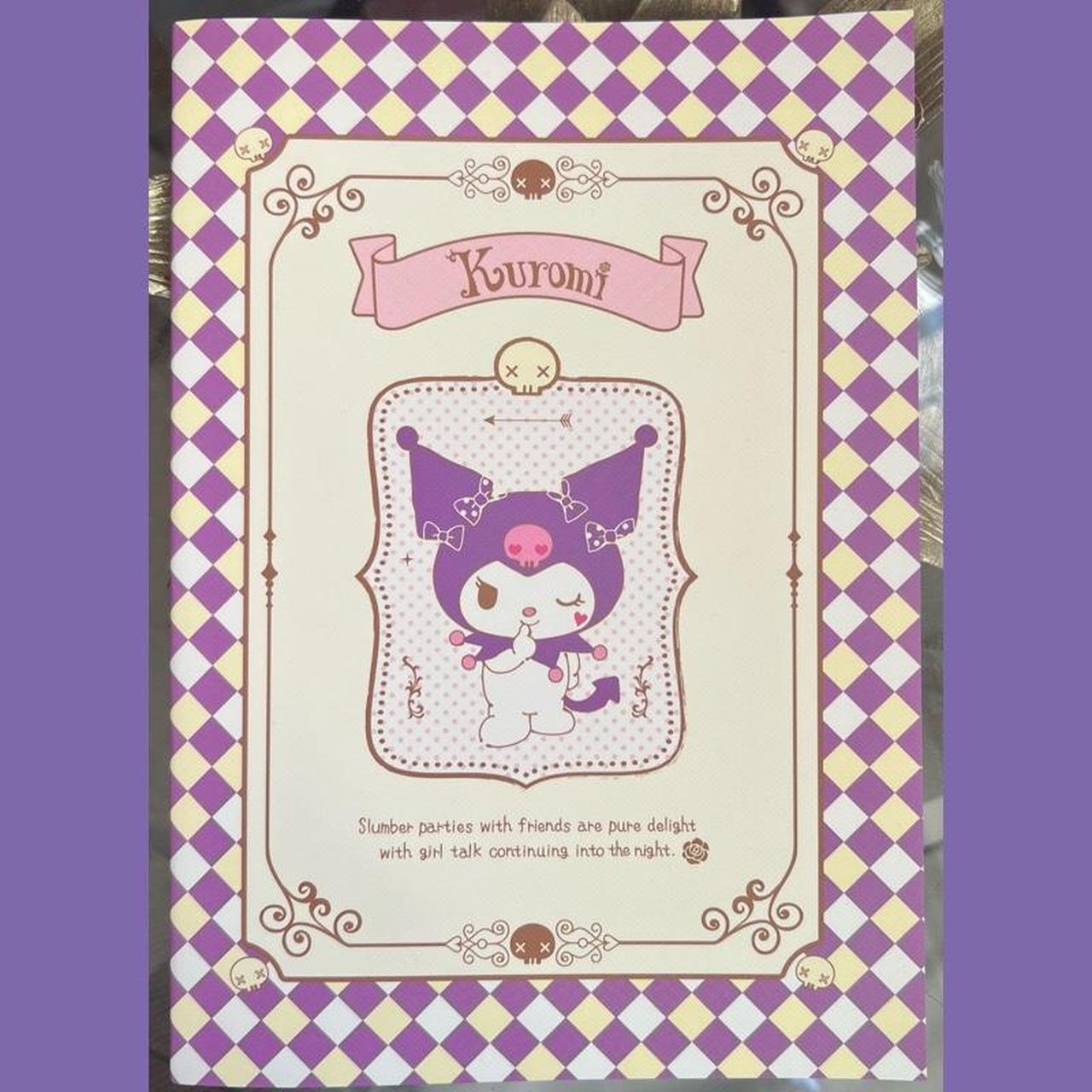 Kuromi notebook purple B5 lined Sanrio kuromi... - Depop