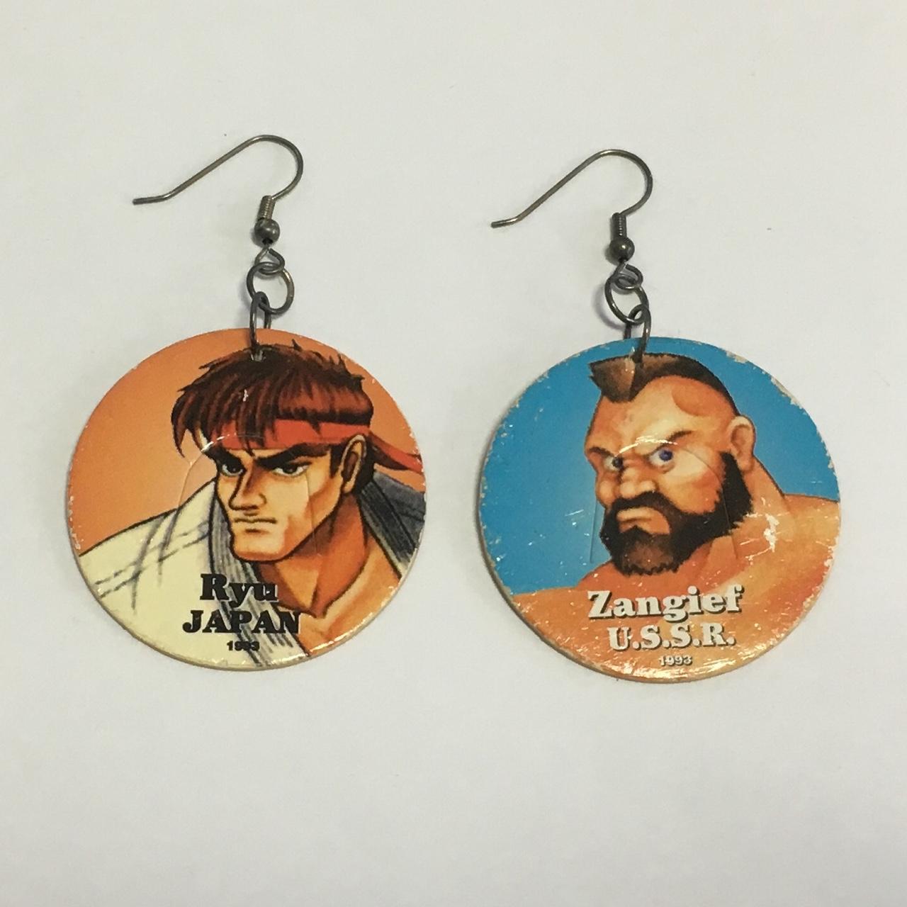 ⚠️ Now On Sale ⚠️ Street Fighter II Pog earrings... - Depop