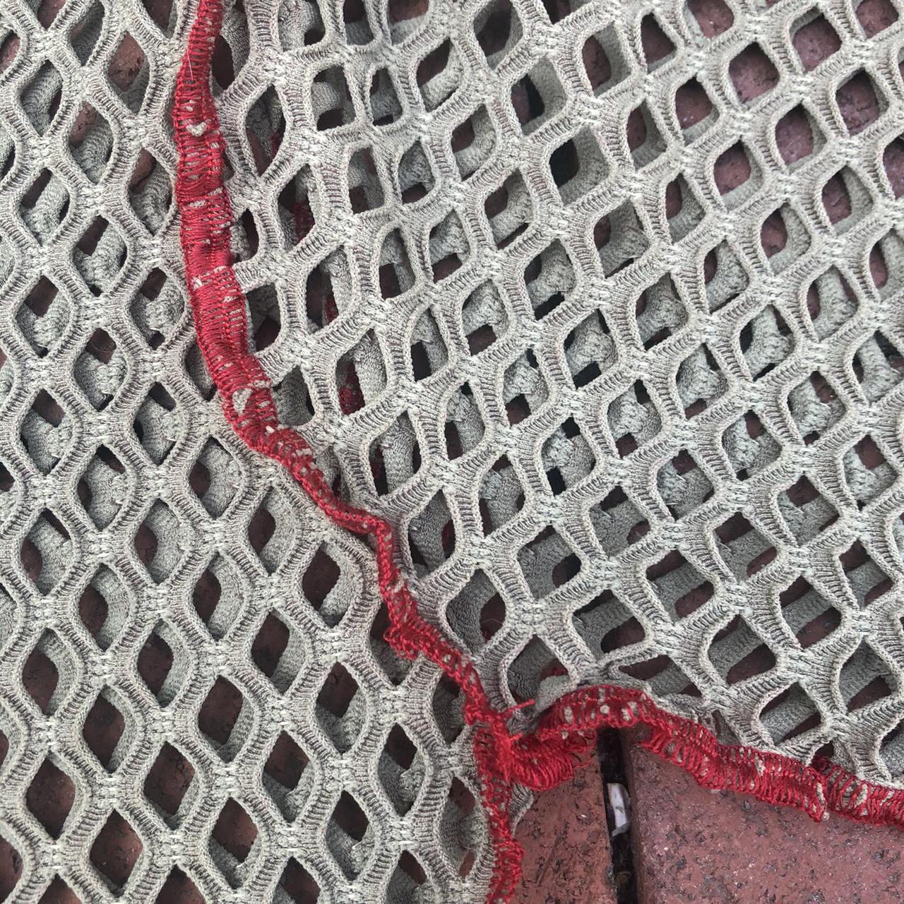 Handmade by me mesh net sheer green long sleeve top... - Depop