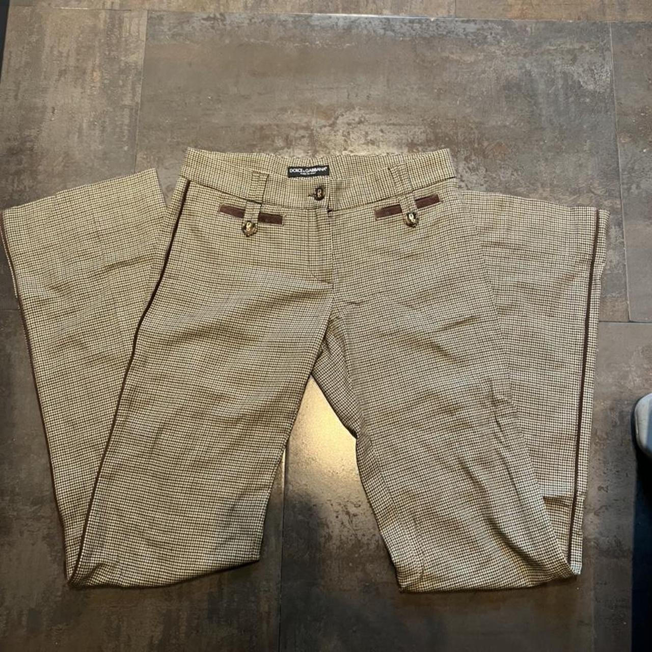 Beautiful early 00s D&G pants with amazing button... | Depop