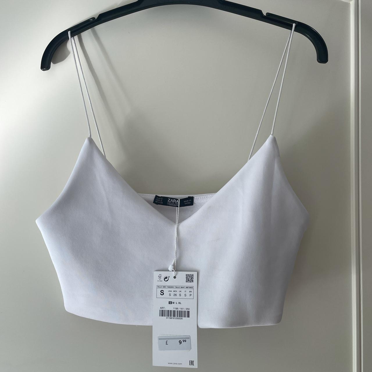 Zara White Bralet Top Never Worn With Tags Does Depop