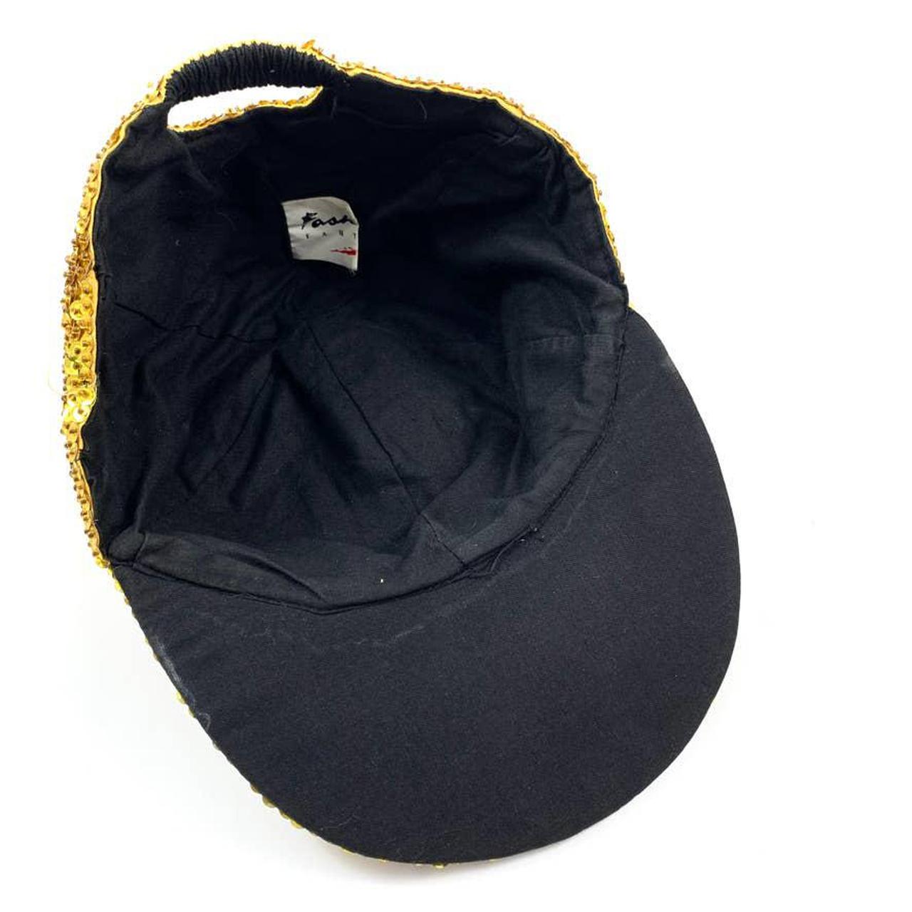 Rare 1980's gold sequin baseball cap by FASHION... - Depop