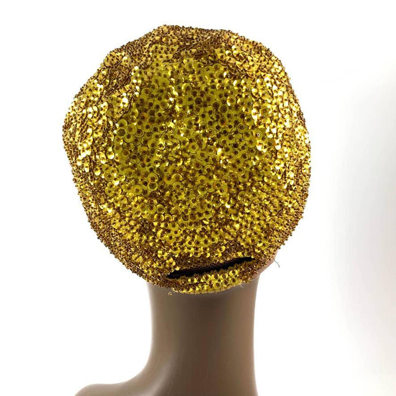Rare 1980's gold sequin baseball cap by FASHION... - Depop