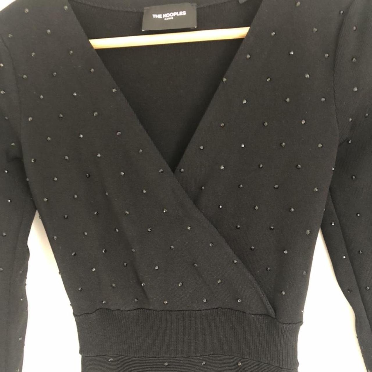 The Kooples, Black sparkly midi dress. Size 1/S/U.K.... - Depop