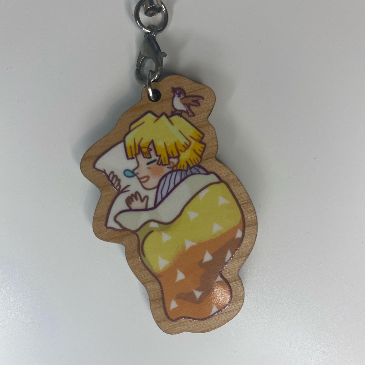 Cute Demon Slayer Zenitsu Charm / Keychain 💛 got... - Depop