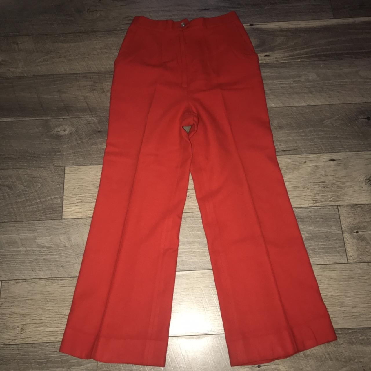 Beautiful Red Knockabouts By Pendleton Pant Waist... - Depop