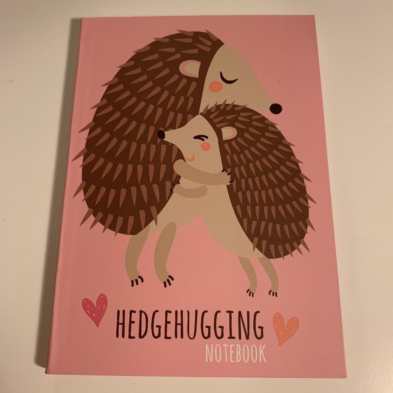 Notebook with hedgehogs 🦔🦔 Soft touch matte... - Depop