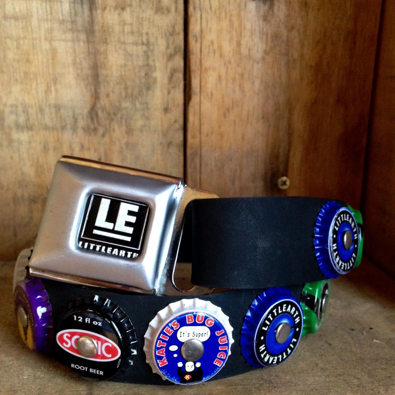 Very rare bottle cap belt rubber belt seat belt... | Depop