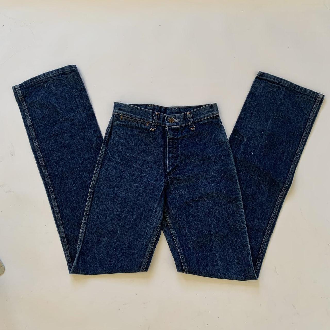 Vintage 1970s Star Embroidered Jeans High Rise With Depop