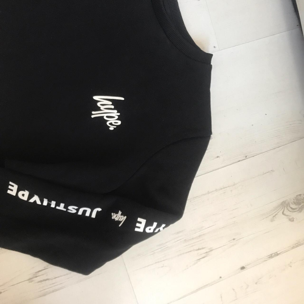 Hype Women's Black Crop-top | Depop